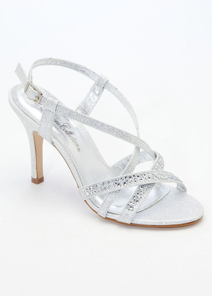 Davids Bridal Wedding And Bridesmaid Shoes High Heel Strappy Sandal With