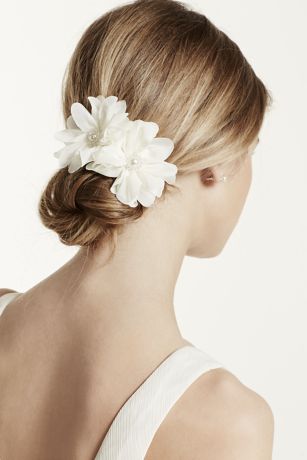 Chiffon Flower Headpieces David s Bridal
