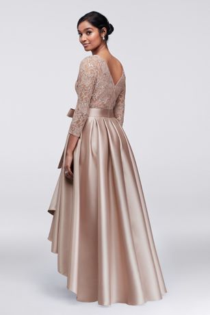 Lace Bodice High-Low Ball Gown | David's Bridal
