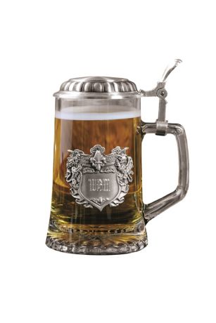 Personalized Glass Tankard with Plaque | David's Bridal