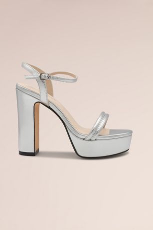 High Block Heel Platform Sandals | David's Bridal
