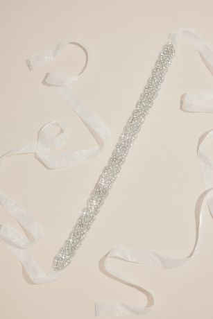 Embellished Organza Ribbon Sash | David's Bridal