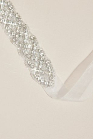 Embellished Organza Ribbon Sash | David's Bridal