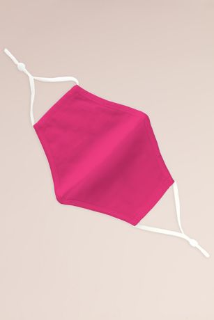 Solid Color Mask with Adjustable Ear Loops | David's Bridal