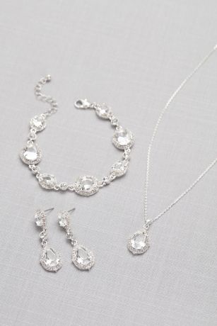 Pear Stone Necklace | David's Bridal