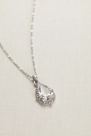 Pear Stone Necklace | David's Bridal