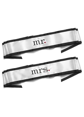 Mr. and Mrs. Chair Sashes | David's Bridal