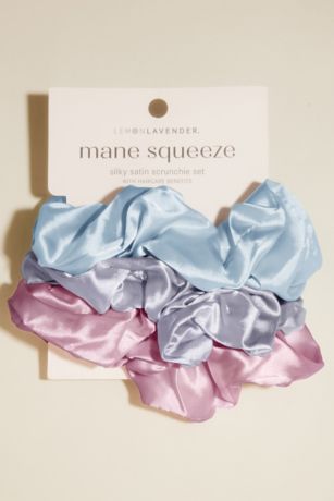Multicolored Satin Scrunchie Set | David's Bridal