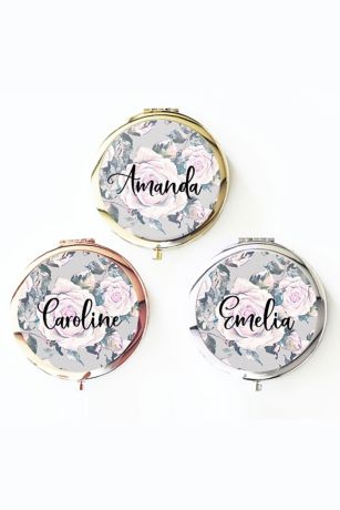 Personalized Rose Garden Compacts | David's Bridal