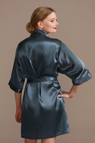 Wrap Tie Satin Robe | David's Bridal