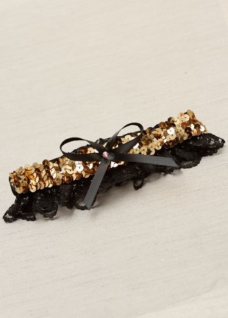 Sequin Bling Garter | David's Bridal