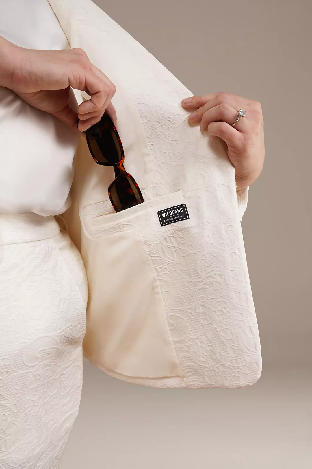 Lace Tux Blazer | David's Bridal Lace Tux Blazer | David's Bridal