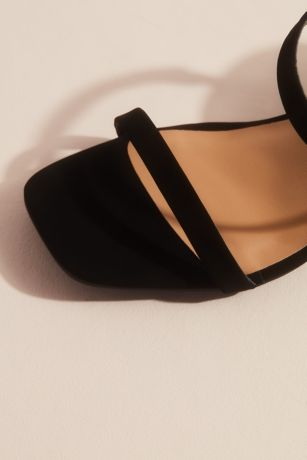 Slim Double Band Block Heel Mule Sandals | David's Bridal