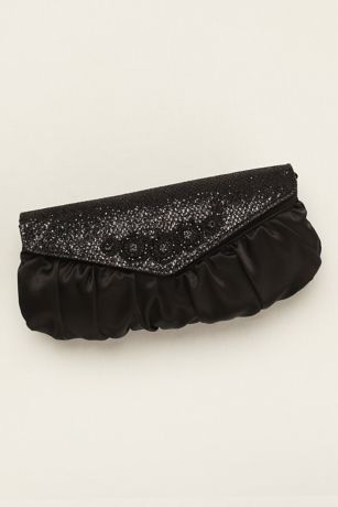 Satin Clutch with Beading Accents by Menbur | David's Bridal