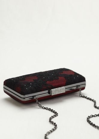 Lace and Satin Evening Minaudiere by Menbur | David's Bridal