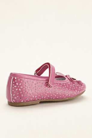 Flower Girl Patent Laser Cut Ballet Flats | David's Bridal
