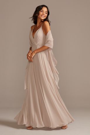 Sheer Chiffon Wrap | David's Bridal