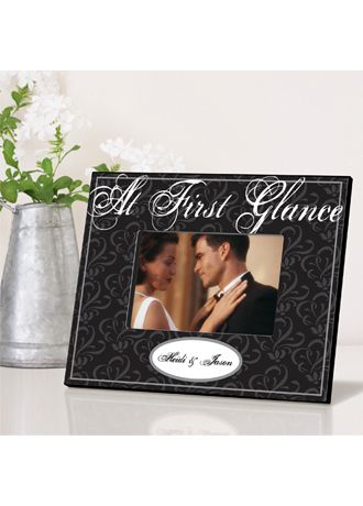 Personalized At First Glance Picture Frame | David's Bridal