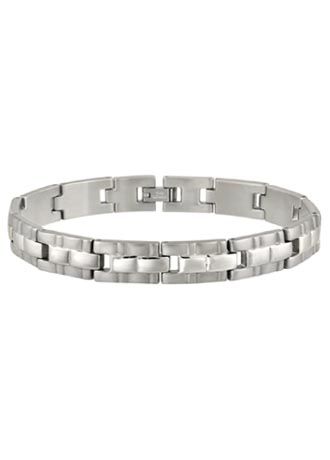 Men's Stainless Steel Panther Link Bracelet | David's Bridal