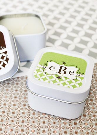 Personalized Mini Modern Mod Monogram Labels | David's Bridal