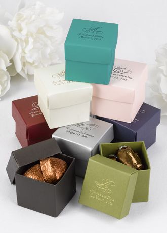 Personalized Initial Two Piece Boxes Pack of 25 | David's Bridal