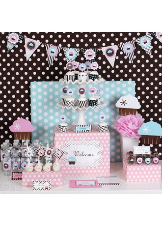 Cupcake Party Mod Party Kit | David's Bridal