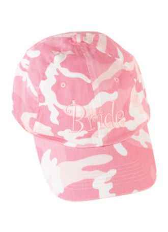 Pink Camouflage Bride Cap | David's Bridal