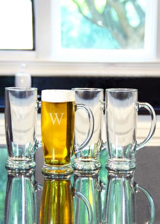 Personalized Craft Beer Mugs Set of 4 | David's Bridal