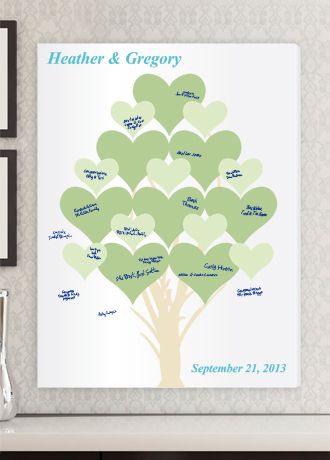 Personalized Branches of Love Signature Canvas | David's Bridal