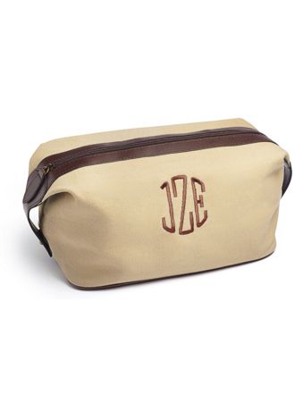 DB Exclusive Personalized Rugged Canvas Dopp Kit | David's Bridal