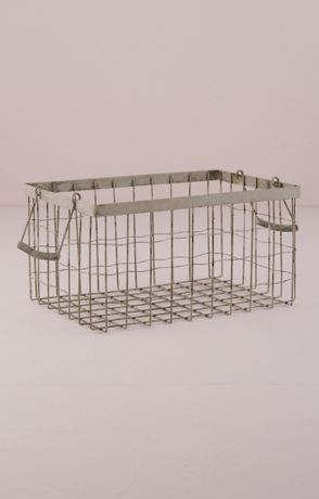 Rectangular Wire Basket | David's Bridal