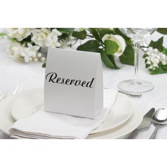 Reserved Table Tent Card (12 pcs) | David's Bridal