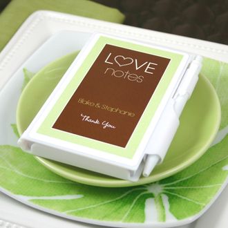 Personalized Love Notes White Notebook Favors | David's Bridal