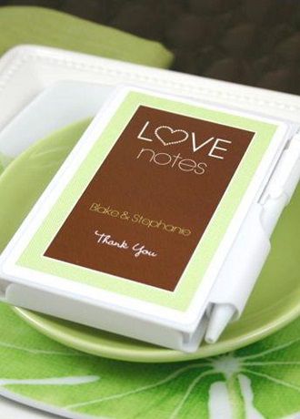 Personalized Love Notes White Notebook Favors | David's Bridal