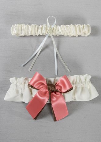 DB Exclusive Double Ribbon Garter Set | David's Bridal