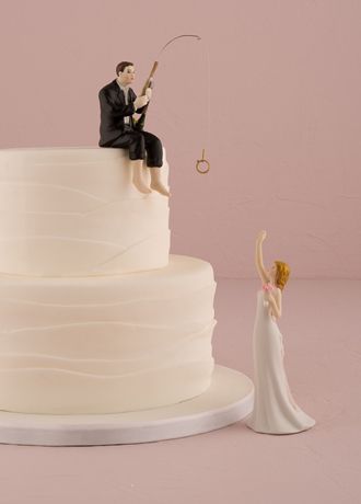 Hooked on Love Cake Topper | David's Bridal