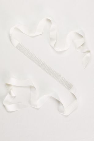 Linear Beaded Sash | David's Bridal