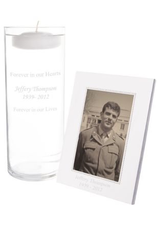 Personalized Floating Memorial Candle Frame Set | David's Bridal