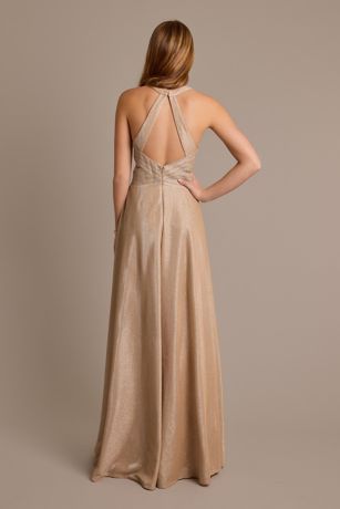 Metallic Glitter Knit Embellished A-Line | David's Bridal