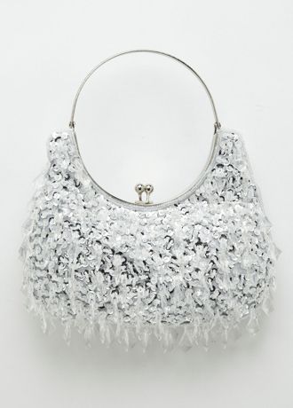 All Over Dangle-Bead Top Handle Bag | David's Bridal
