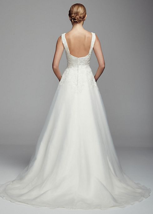 Oleg Cassini Mikado Tank Wedding Dress With Beads Davids Bridal